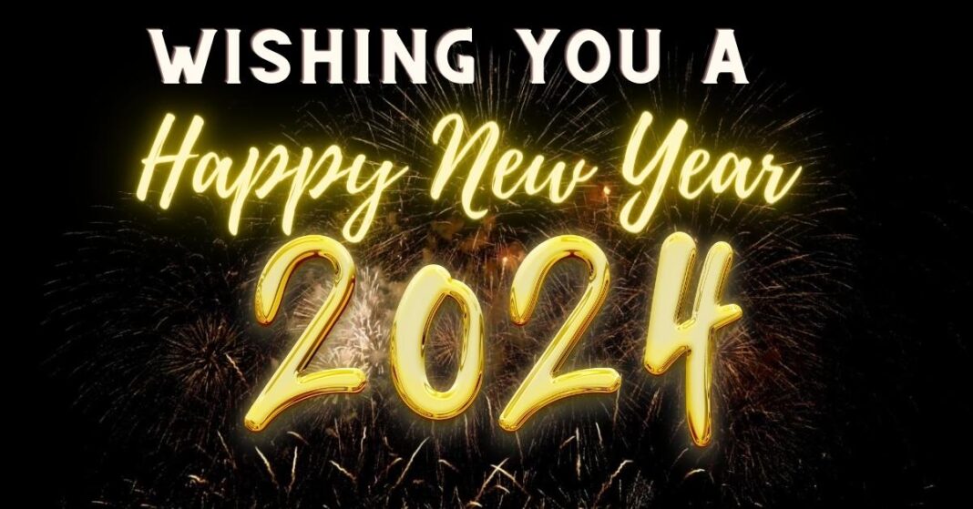 Happy New Year 2024 Wishes Greetings, Cool WhatsApp Status, Images for ...